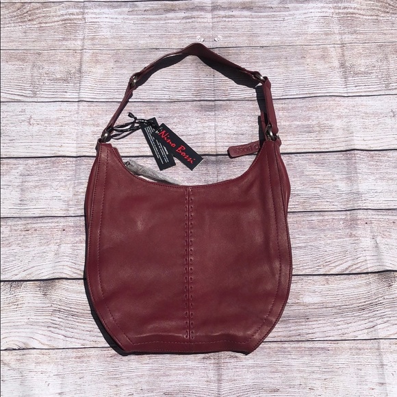 Nino BOSSI | Bags | Nino Bossi Mia Leather Hobo Nwt | Poshmark